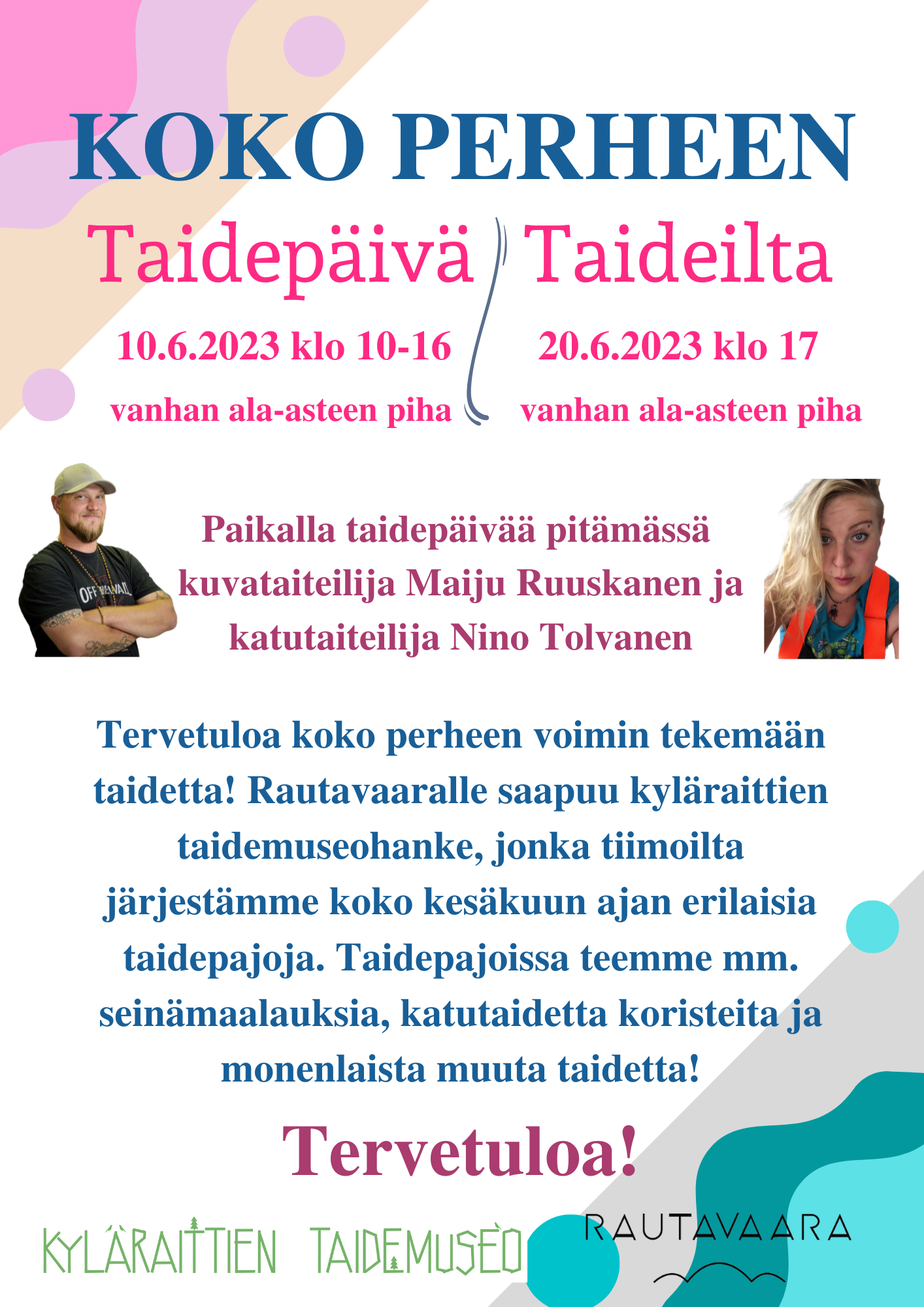 Koko perheen taidepäivä ja ilta! - Rautavaaran kunta
